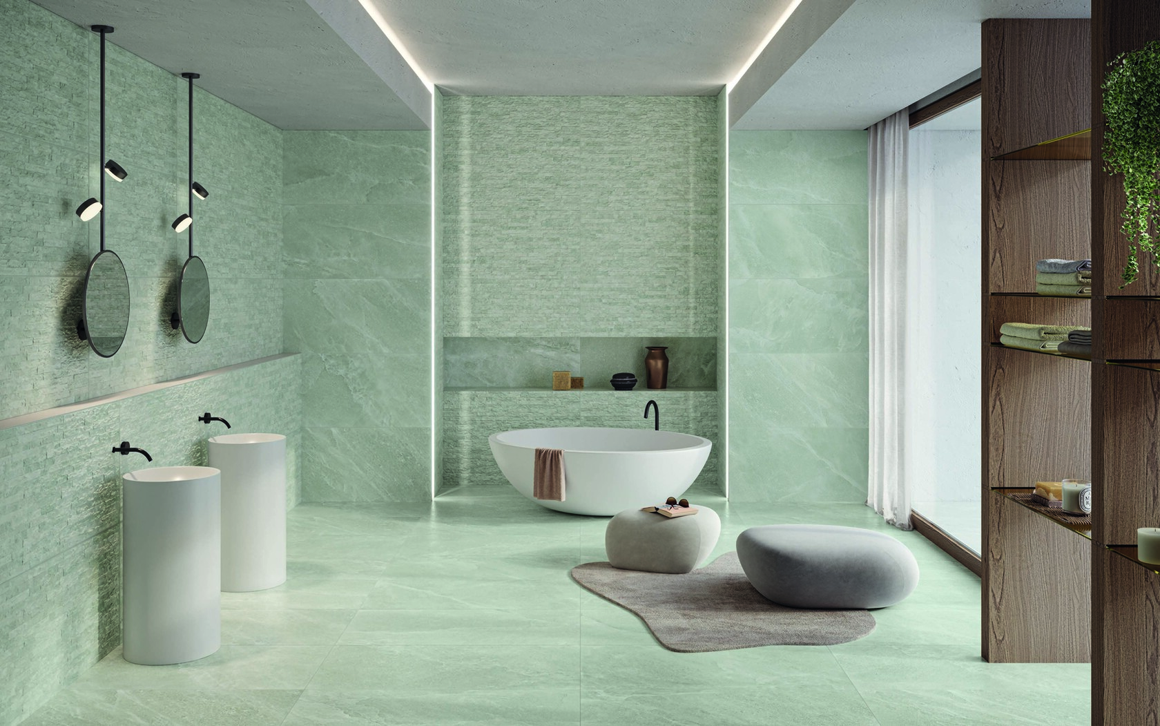 Provenza Salt Stone Green Emerald Modula Naturale : Cerriva